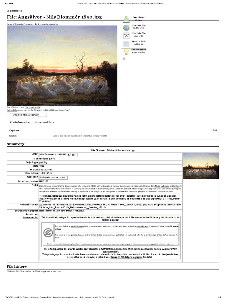 File - Ängsälvor - Nils Blommér 1850.Jpg - Wikimedia Commons | PDF ...