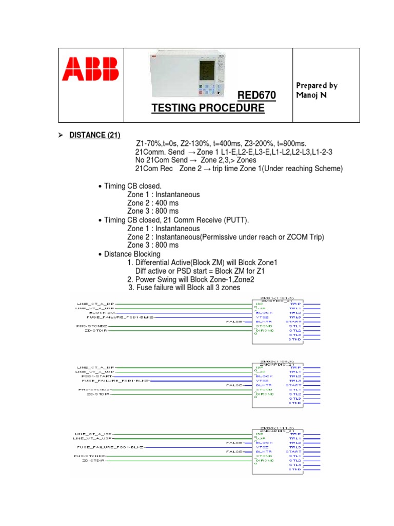 RED670 Line Testing Guide | PDF | Electromagnetism | Electrical Engineering