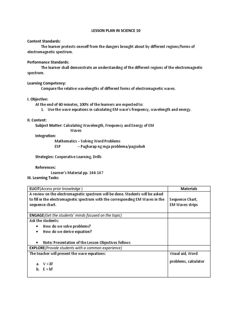 DLP Wavelength, Frequency and Energy | PDF | Electromagnetic Radiation ...