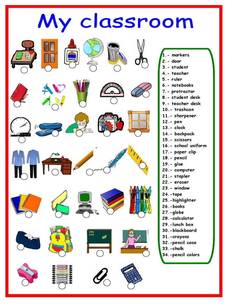 Classroom Objects | PDF