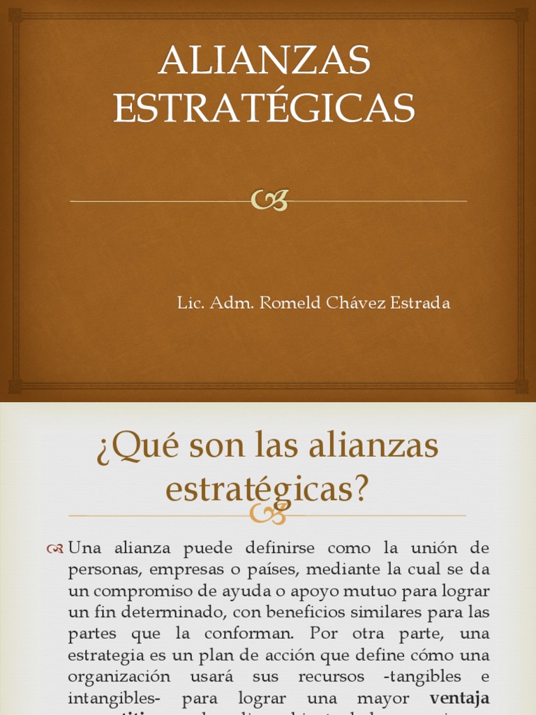 Alianzas Estratégicas | PDF | Mercado (economía) | Economias