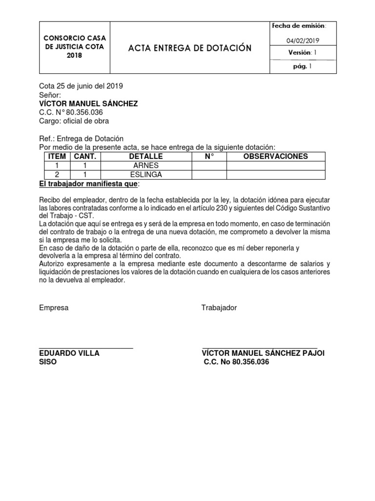 Acta De Entrega De Materiales Morro Acta De Entrega De Materiales ... Acta De Entrega De Materiales Morro Acta De Entrega De Materiales ...
