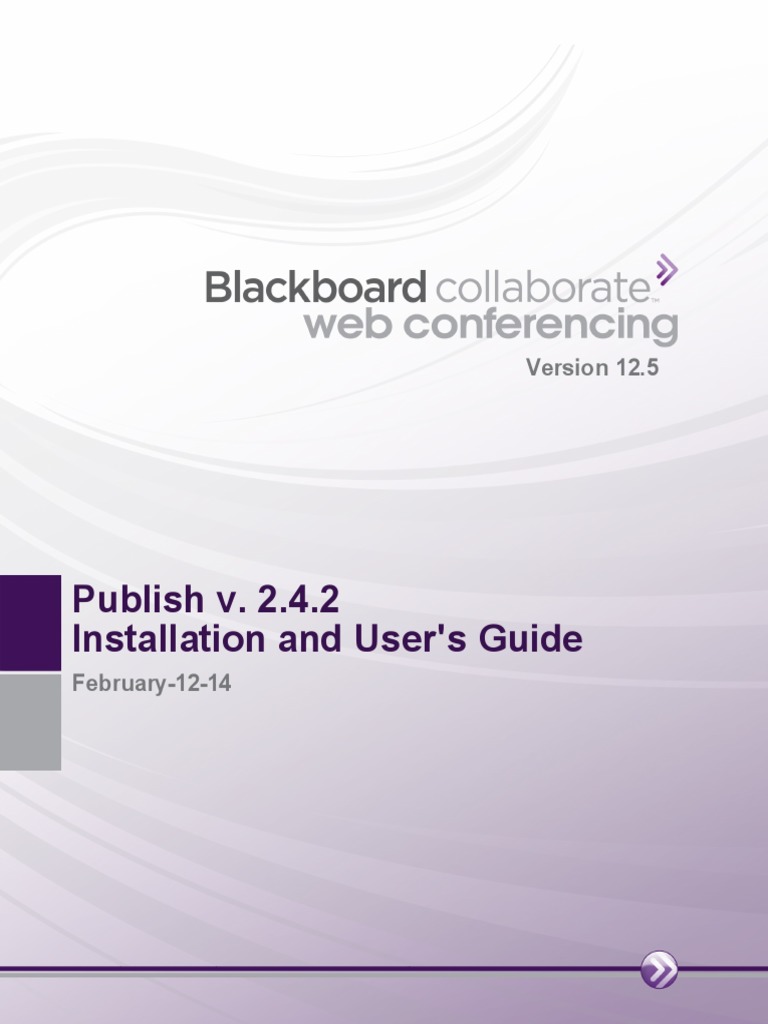 Blackboard Collaborate Publish! Installation and User's Guide | PDF ...