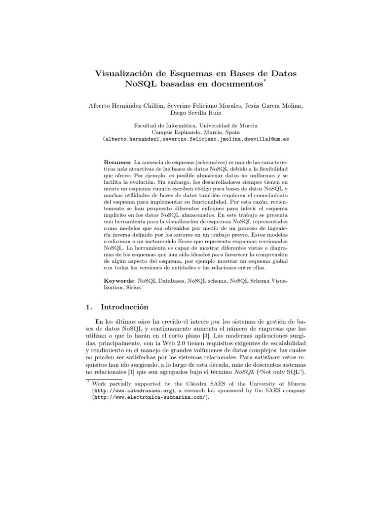Diagramas Nosql | PDF | No Sql | Bases de datos