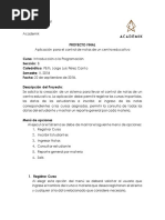 Proyecto Final - Taller de Programacion | PDF | Java (lenguaje de programación) | Interfaces ...