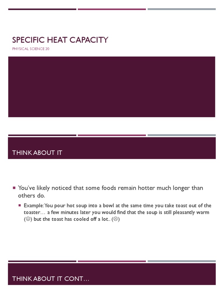 Understanding Specific Heat Capacity | PDF | Heat Capacity | Heat