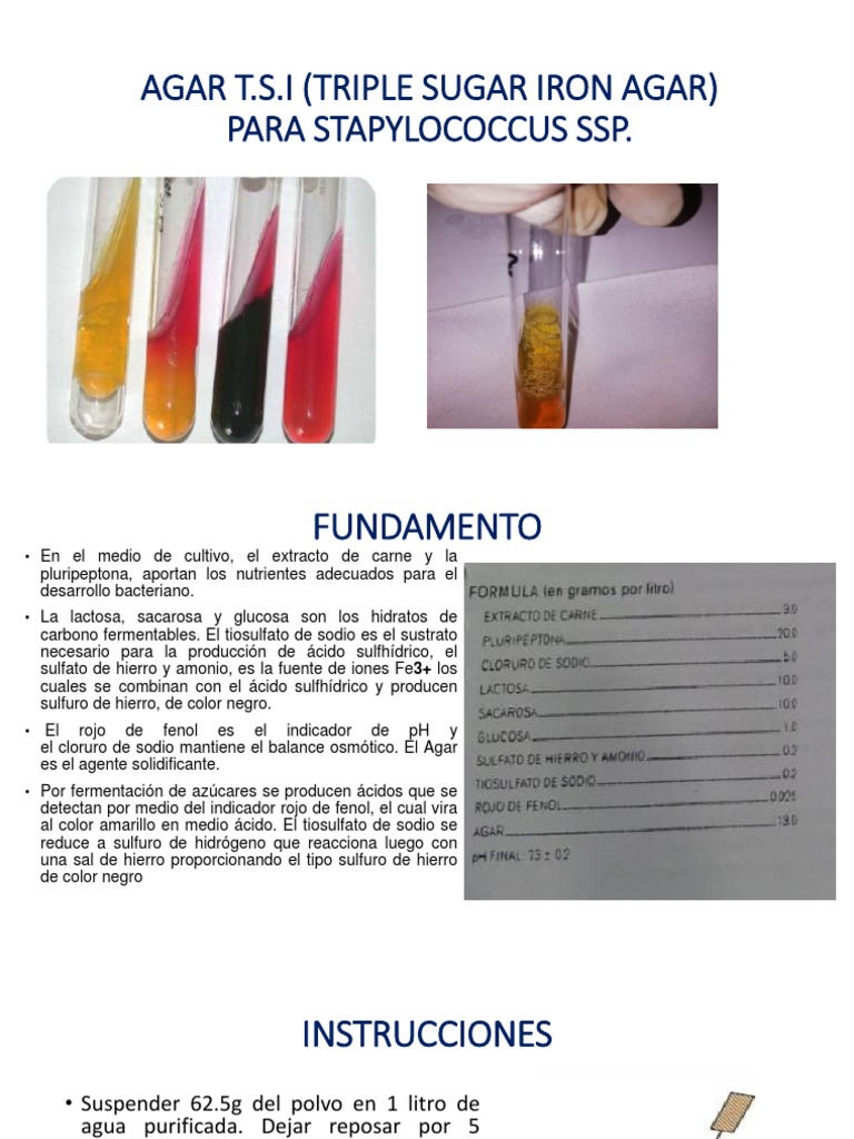 Agar Tsi | PDF | Ácido | Sodio