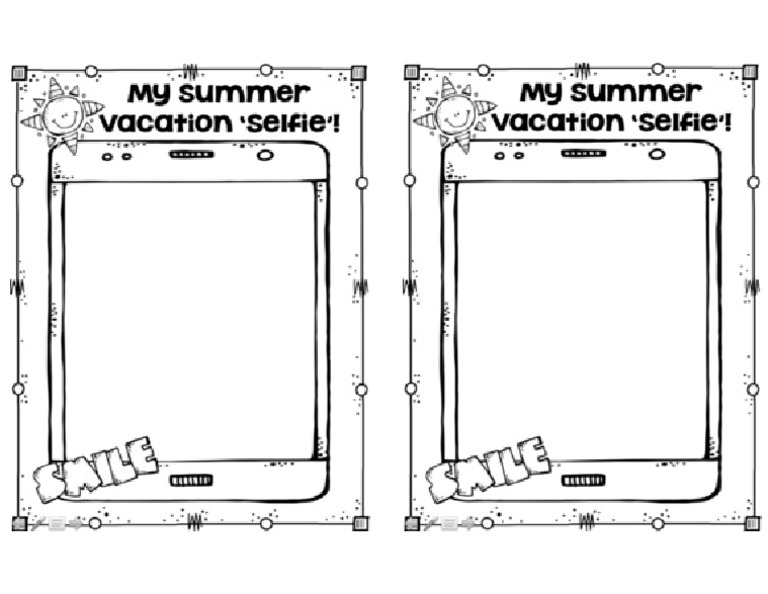 My Summer Vacation Selfie | PDF | Holiday Or Vacation | Asia