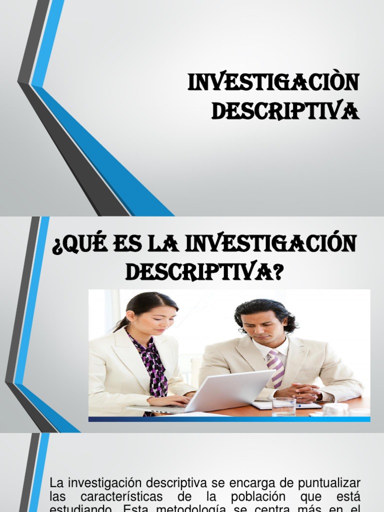 INVESTIGACIÒN DESCRIPTIVA Diapositiva Camilo | PDF | Conceptos ...