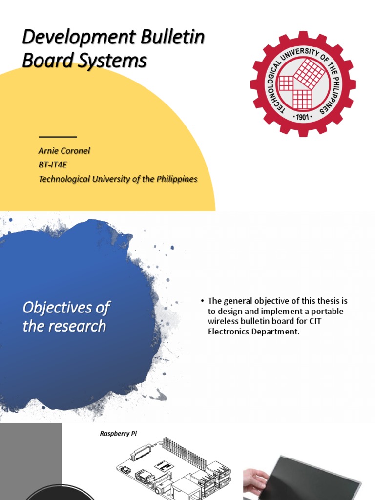 Portable Wireless Bulletin Board Design | PDF | Technology & Engineering