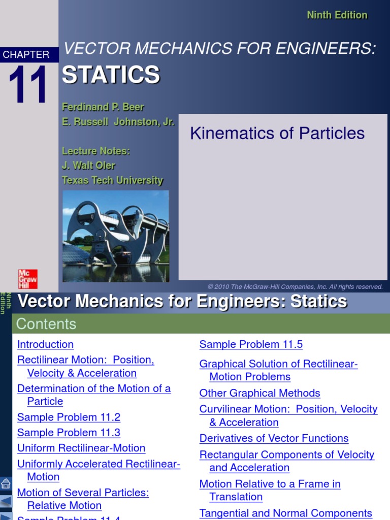 Presentacion Capitulo 11 | PDF | Acceleration | Kinematics