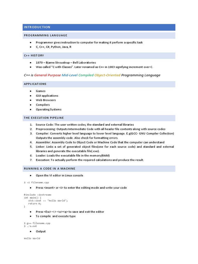 C++ Tutorial | PDF | Control Flow | Data Type