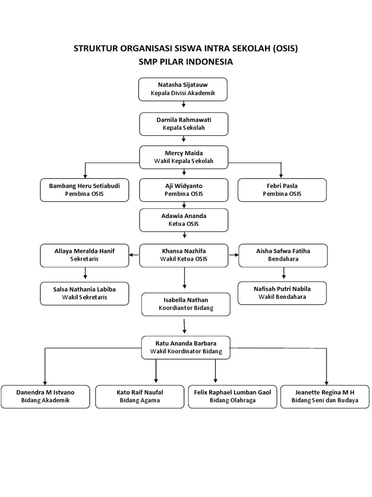 Struktur Organisasi Siswa Intra Sekolah | PDF