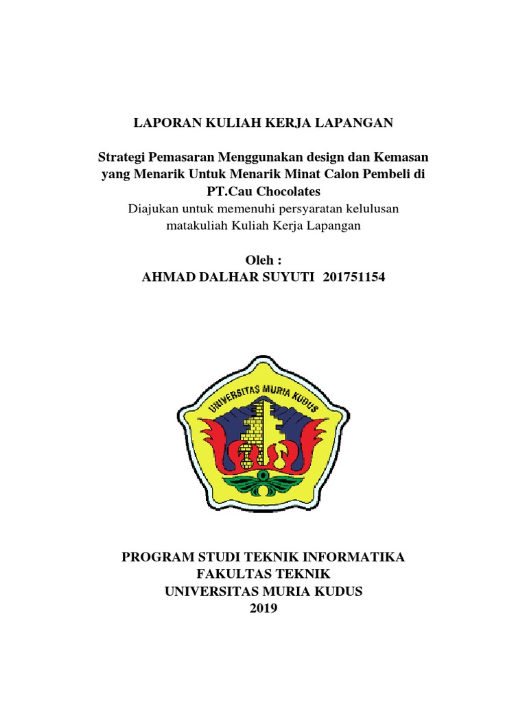 Laporan Kuliah Kerja Lapangan | PDF