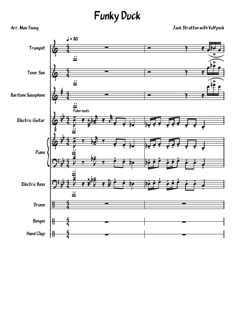 Vulfpeck's Funky Duck Arrangement | PDF | Musical Instruments ...