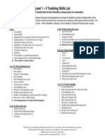 Level 1-5 Tumbling Skills | PDF | Gymnastics | Sports