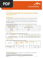 BS en 10130 DC01 Datasheet b3.1 | PDF | Strength Of Materials | Yield ...