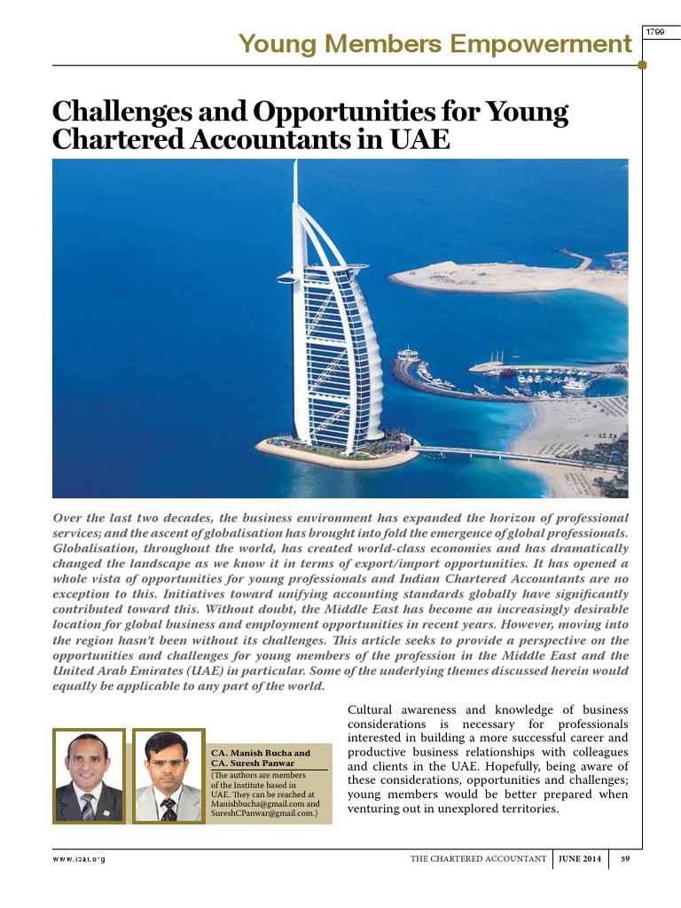 Challenges Opportunities CA UAE | PDF | United Arab Emirates | Accounting