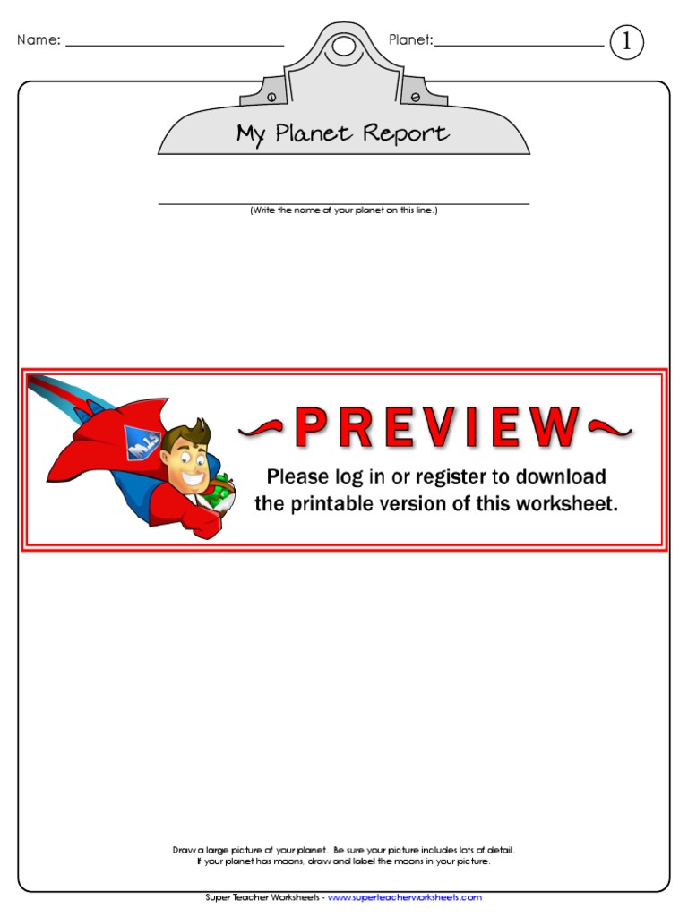 Solar System Report Template