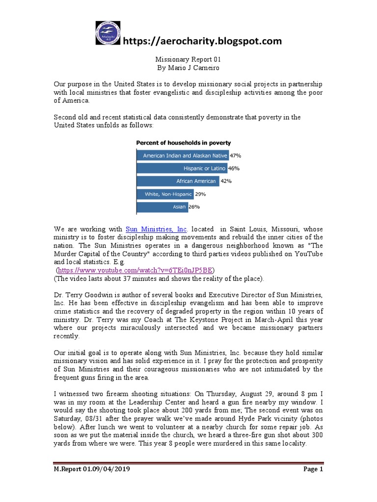 Mission Report 01 | PDF | Evangelism | Missionary (Lds Church)