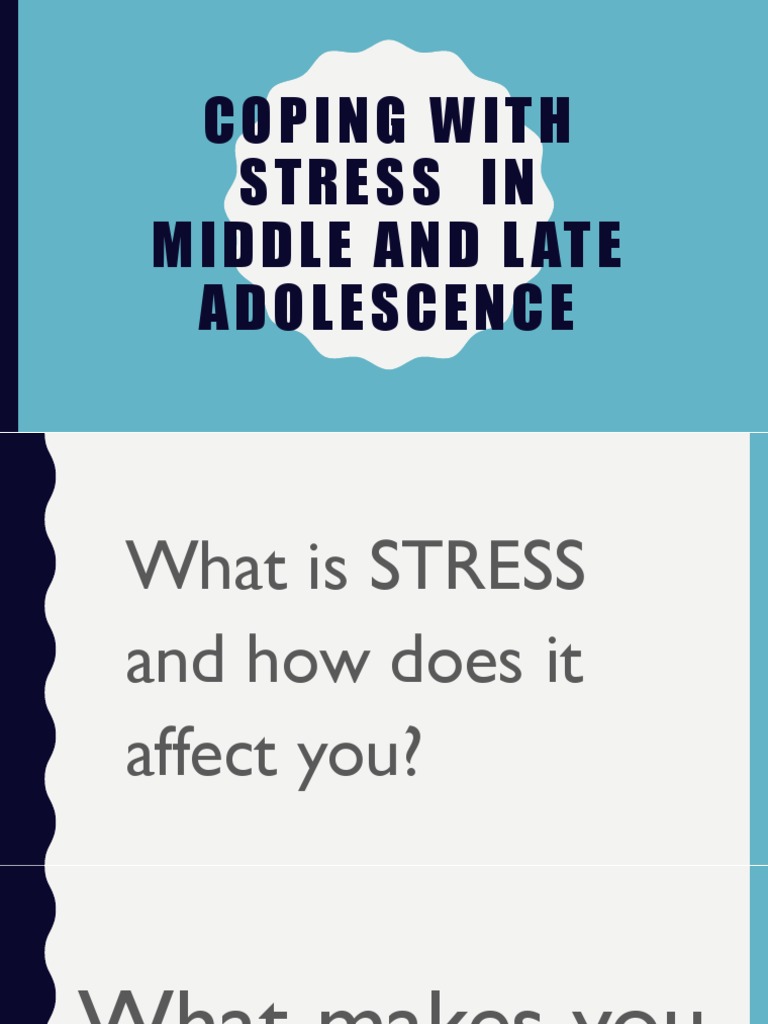 Coping With Stress in | PDF | Stress (Biology) | Coping (Psychology)