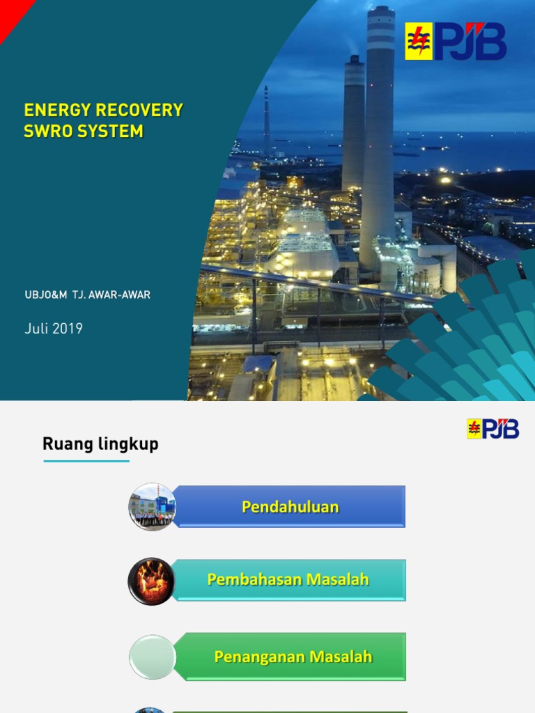 ERI (Energy Recovery SWRO) | PDF