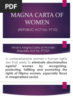 RA 9710 - Magna Carta of WomenII | PDF | Discrimination | Gender Studies
