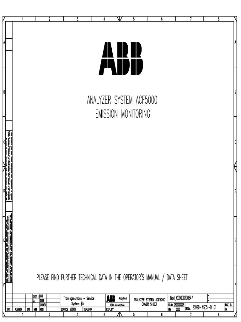 Drawings ACF5000 Training System PDF | PDF
