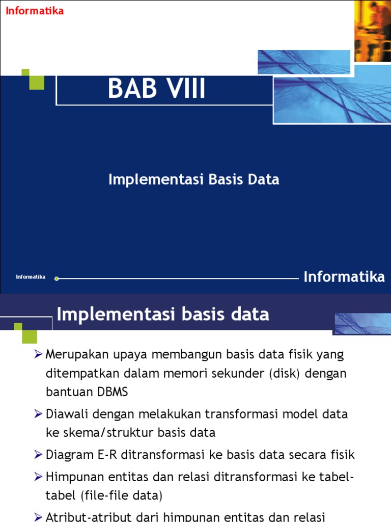 Implementasi Basis Data | PDF | Komputer