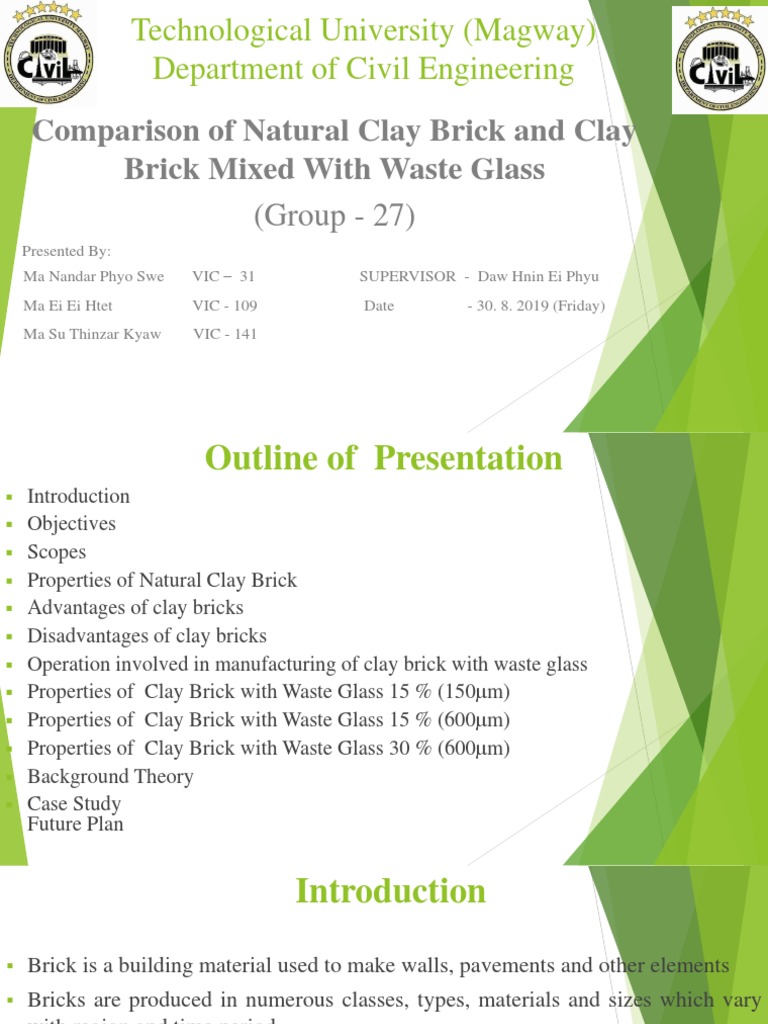 Second Seminor 1 | PDF | Brick | Clay