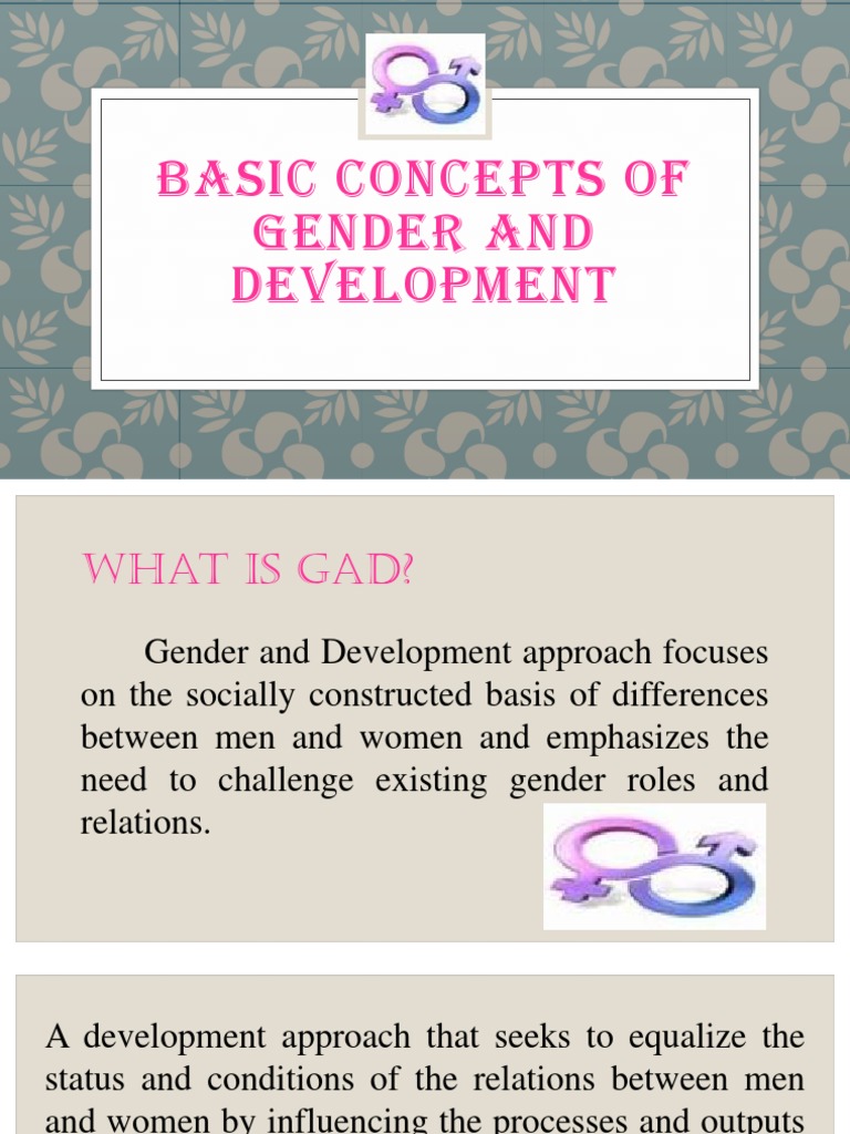 Basic Concepts of Gender and Development | Download Free PDF | Gender ...