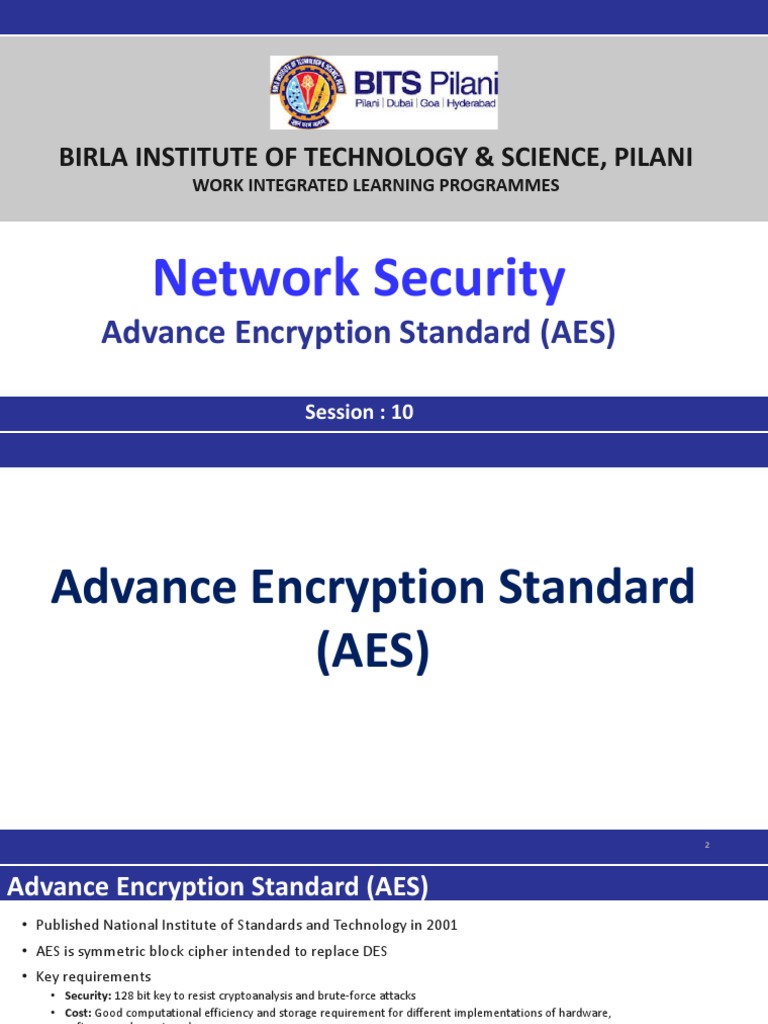 NetworkSecurity L10 AES | PDF | Cryptography | Computer Security
