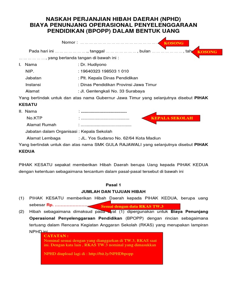 Contoh NPHD | PDF
