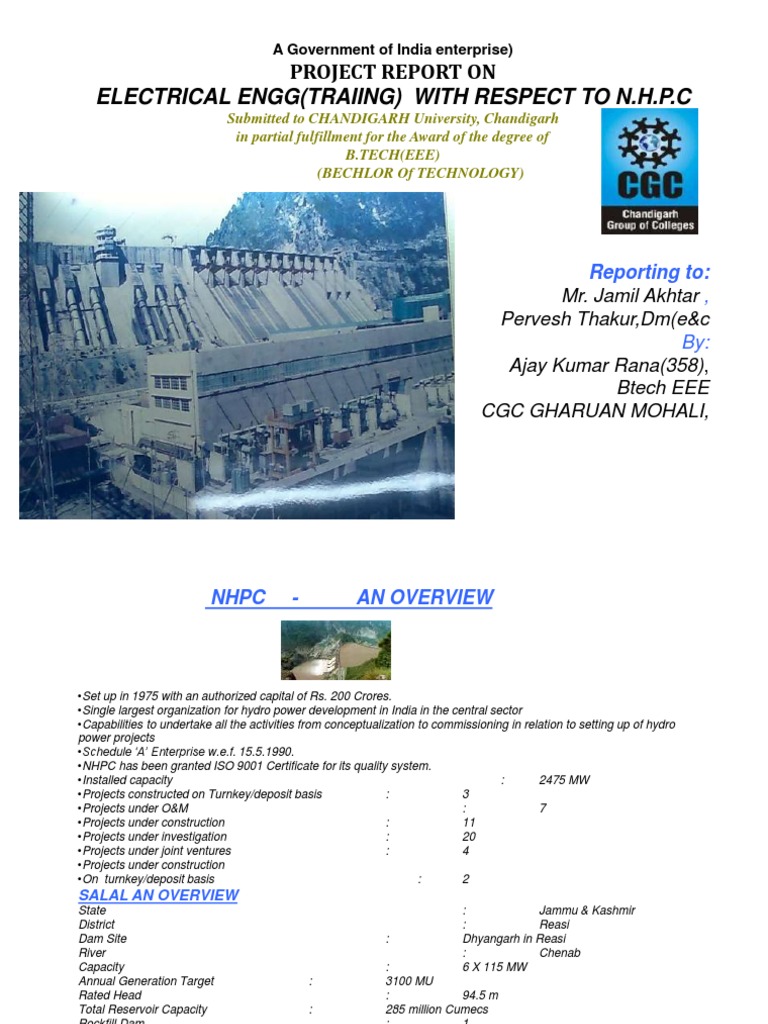 NHPC PDF | PDF | Transformer | Insulator (Electricity)