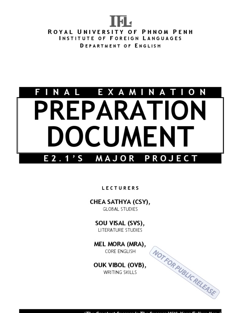 Preparation Document Last Edition | PDF | Schools | Graduate School
