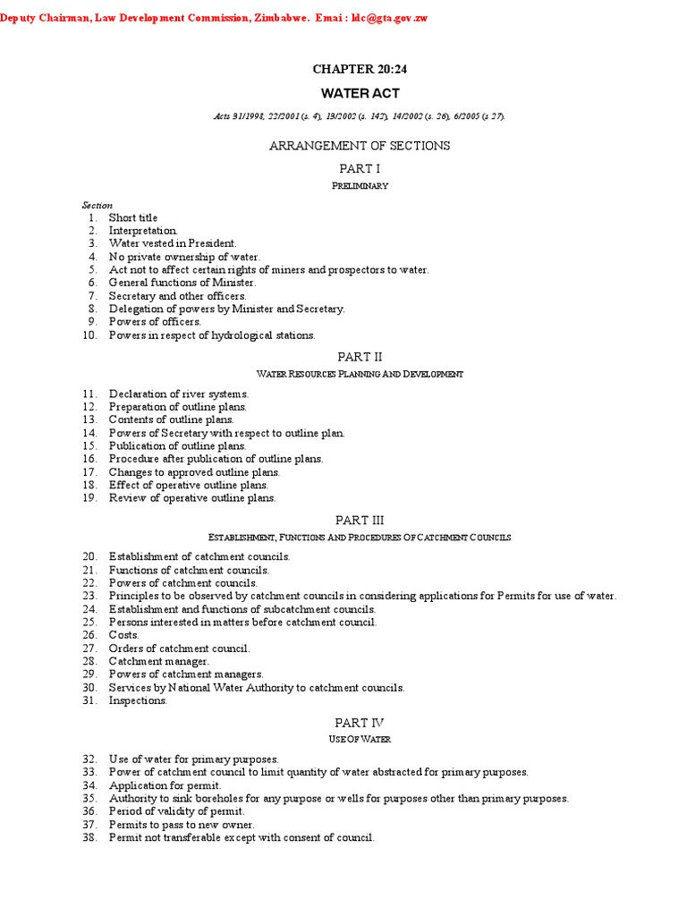 Water Act | PDF | Water Resources | Resource