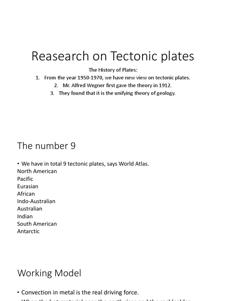 Tectonic Plates Research 2019 | PDF