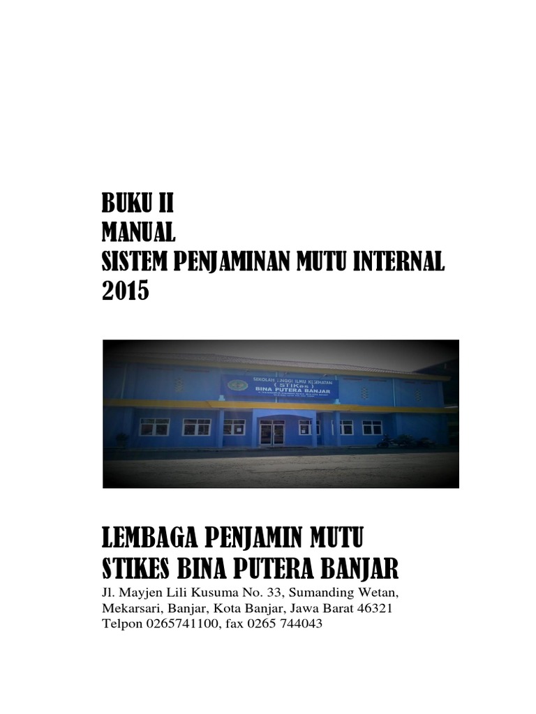 Buku IV Formulir Spmi | PDF