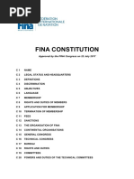 Fina General Rules: Approved by The FINA Congress in Gwangju (KOR) On ...