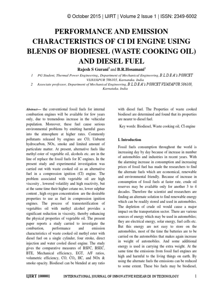 Paper Full | PDF | Biodiesel | Diesel Engine