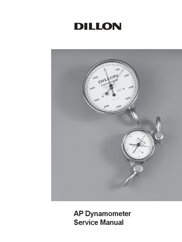 AP Dynamometer Service | PDF | Calibration | Bearing (Mechanical)