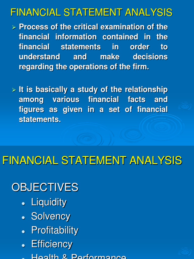 Analysis of Fianacial Statements-New | PDF | Balance Sheet | Equity ...