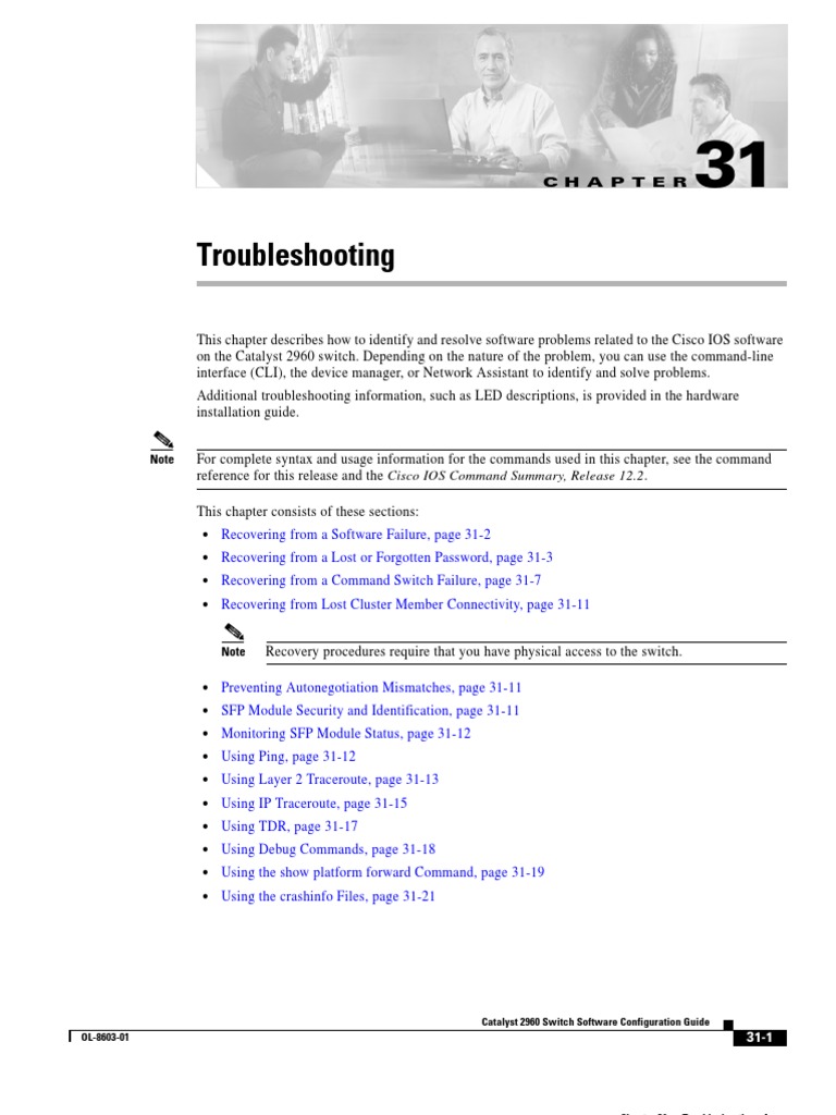 Catalyst 2960 Switch Troubleshooting Guide | PDF | Network Switch ...