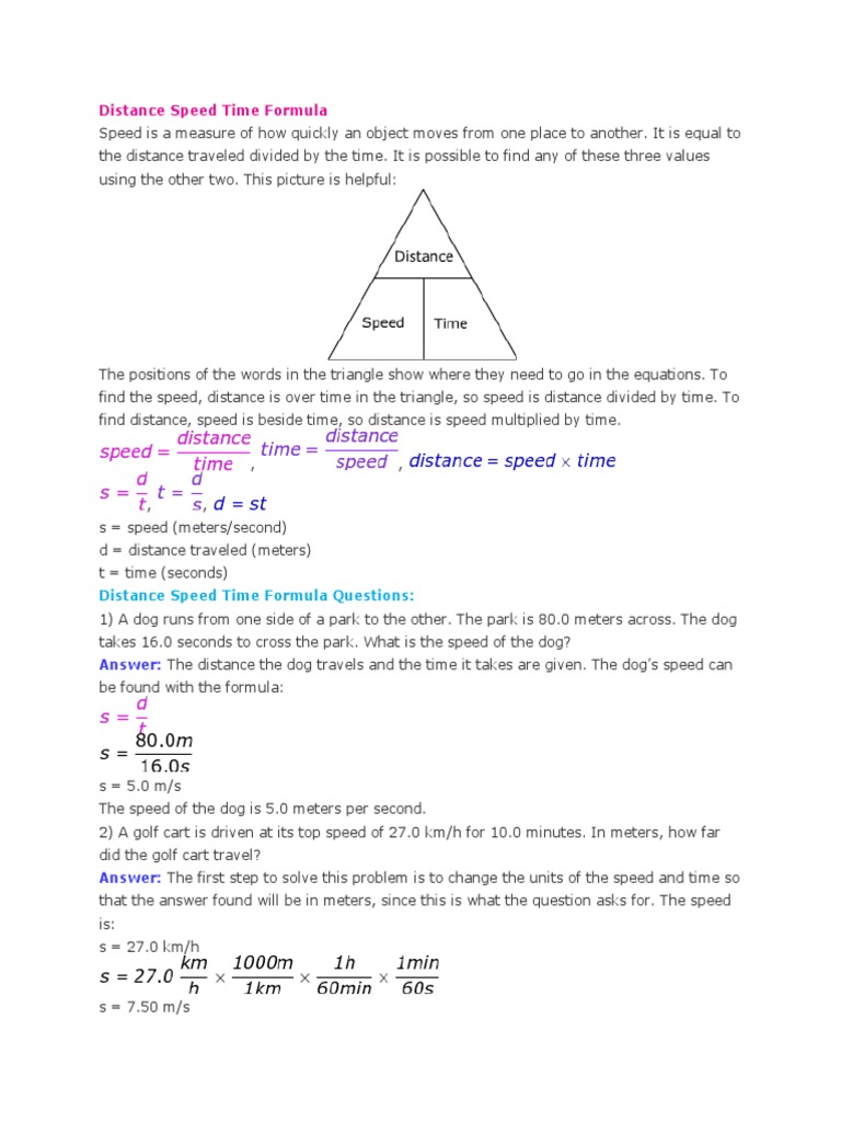 Kinematics Formulas and Applications | PDF | Speed | Acceleration