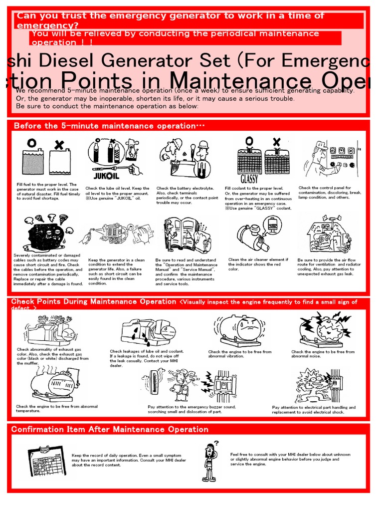 Poster Inspection Points in Maintenance Operation (Without MHI Logo ...