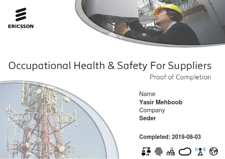Ericsson OHS Certificate | PDF