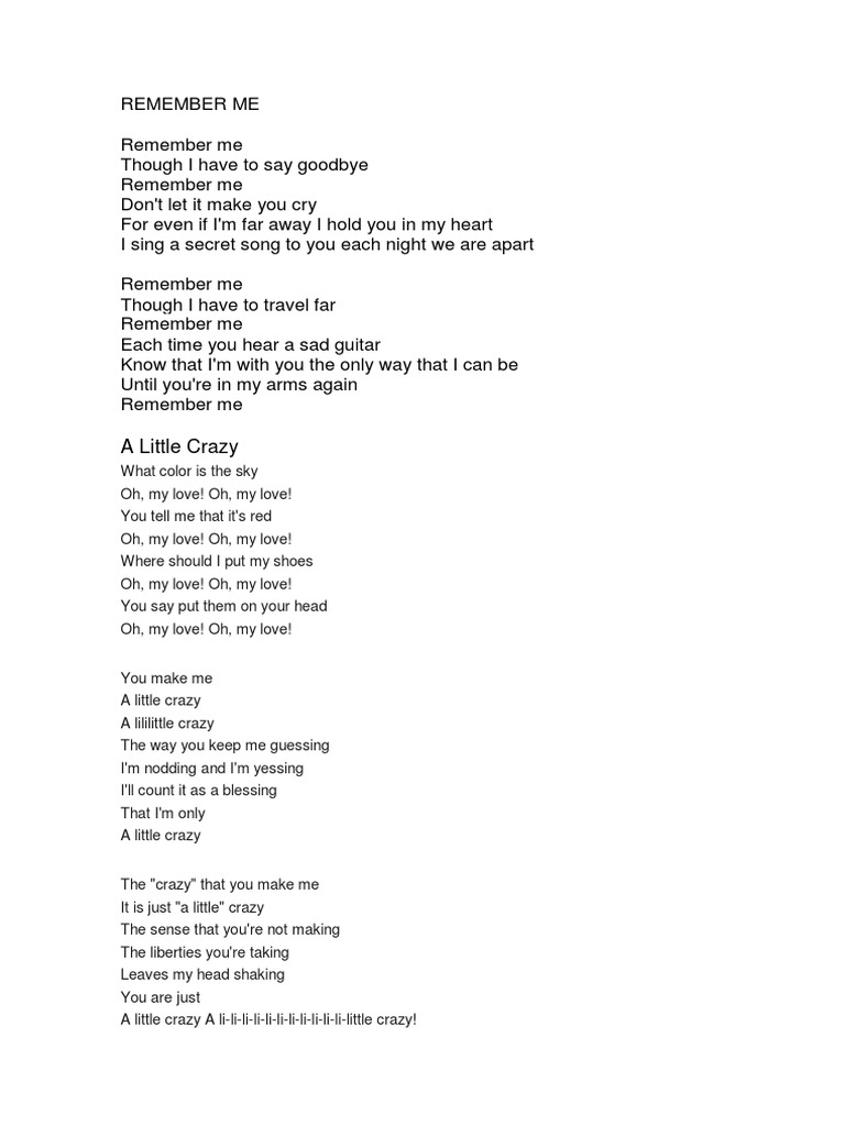 Remember Me PDF | PDF | Poetry