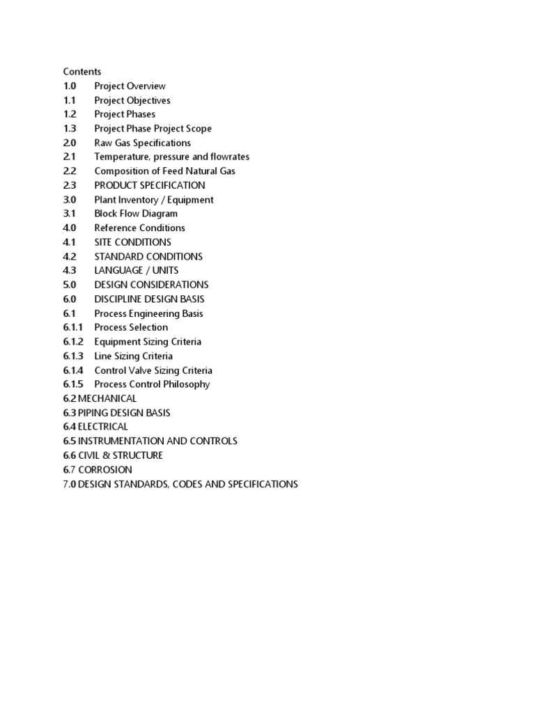 Basis of Design Template | PDF