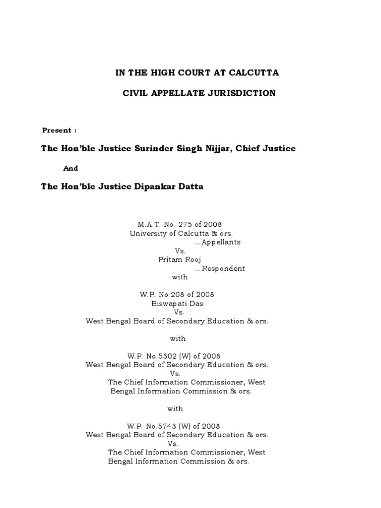 Answer Scripts Can Be Disclosed Under RTI | PDF | Democracy | Political ...