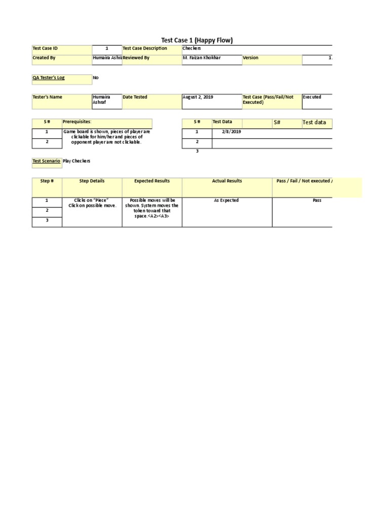 Test Case 1 (Happy Flow) | PDF | Data Collection | Evaluation Methods